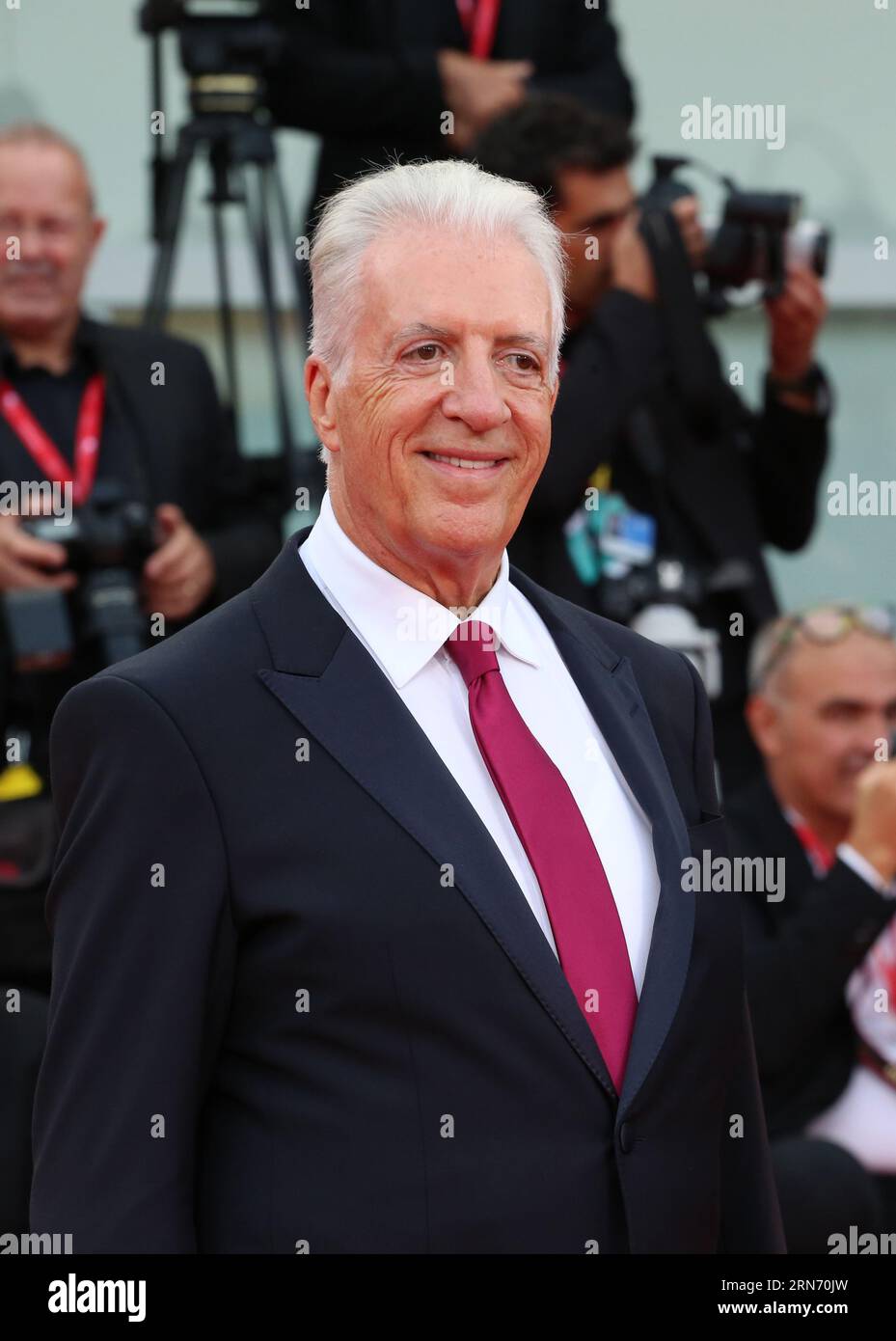 Venice, Italy, 31st August, 2023. Piero Ferrari arriving on the red ...
