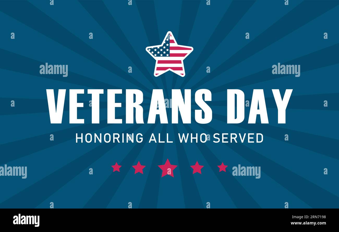 Veterans Day. Vector illustration .Honoring all who served Stock Vector ...