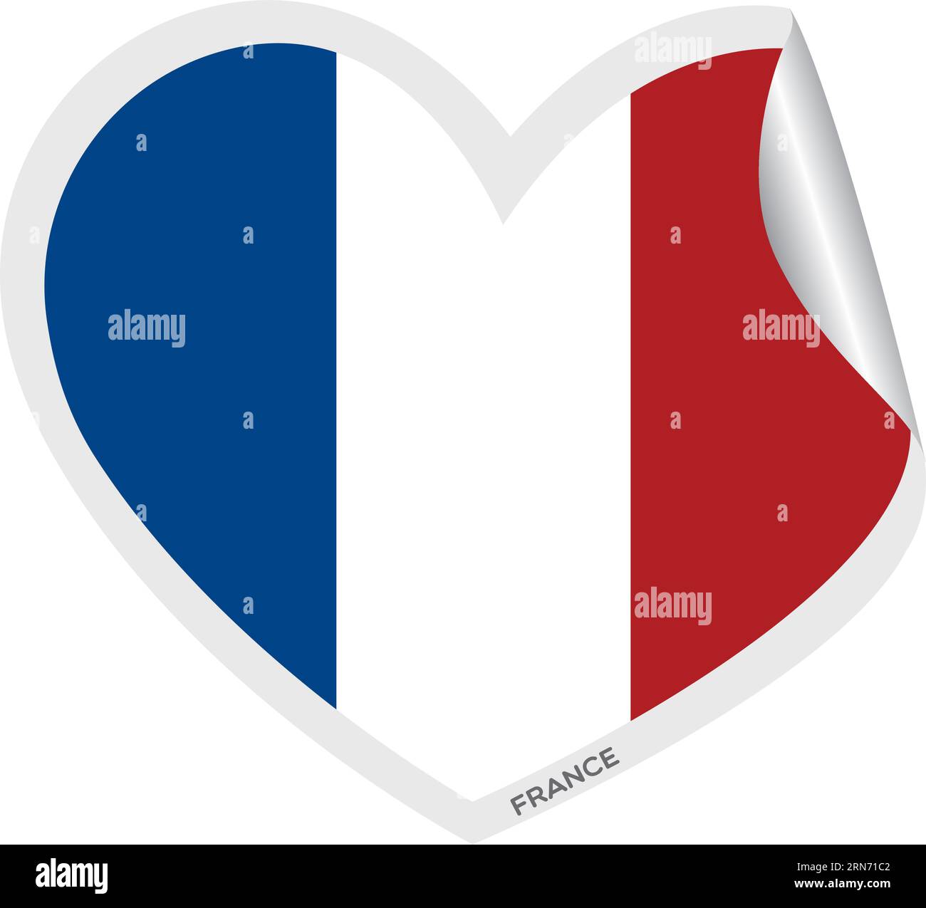 Isolated heart shape with the flag of France Vector Stock Vector Image ...