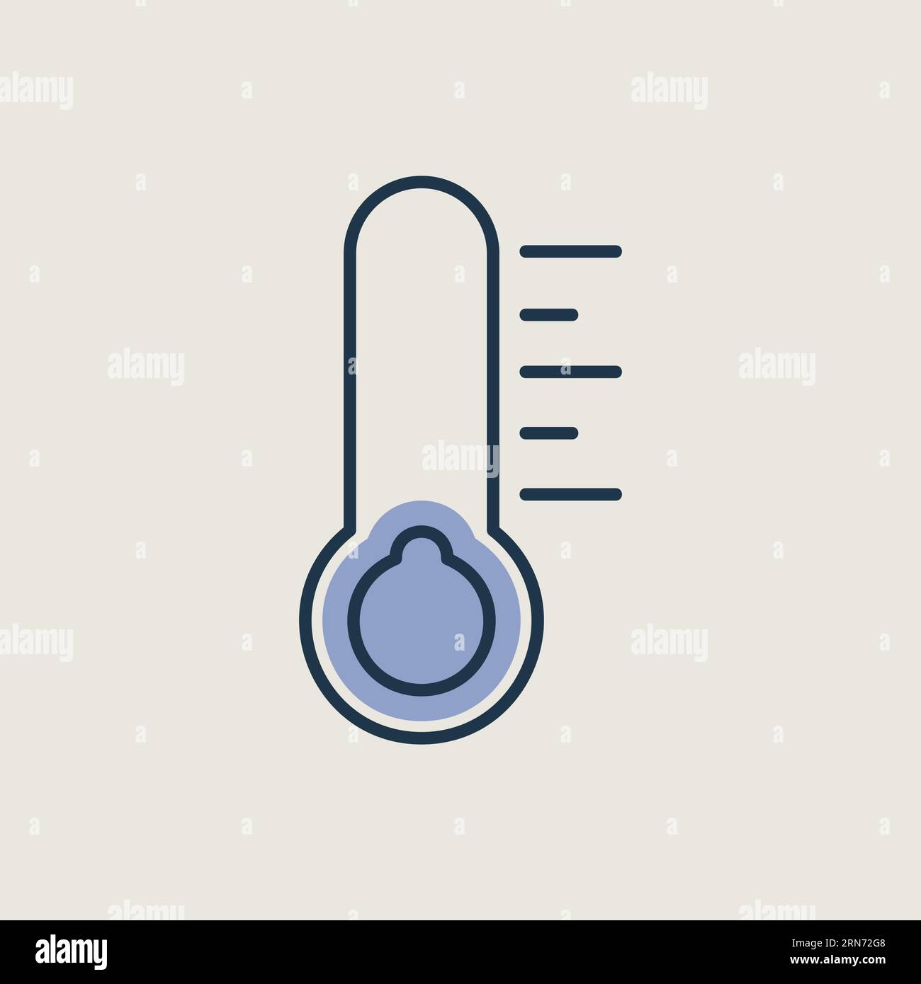 Thermometer cold vector icon. Meteorology sign. Graph symbol for travel ...