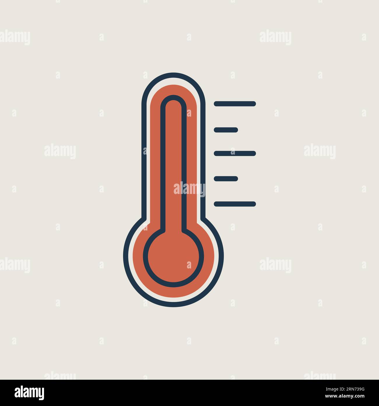 Thermometer heat hot vector icon. Meteorology sign. Graph symbol for ...
