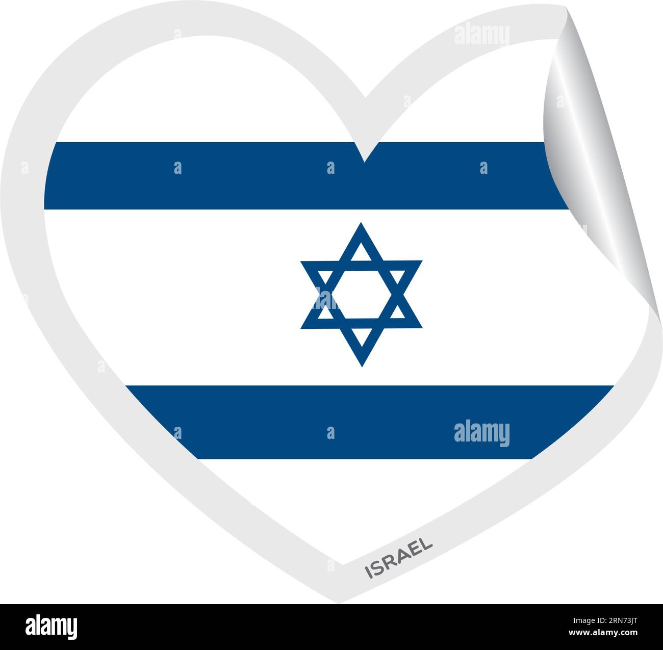 Isolated heart shape with the flag of Israel Vector Stock Vector Image ...