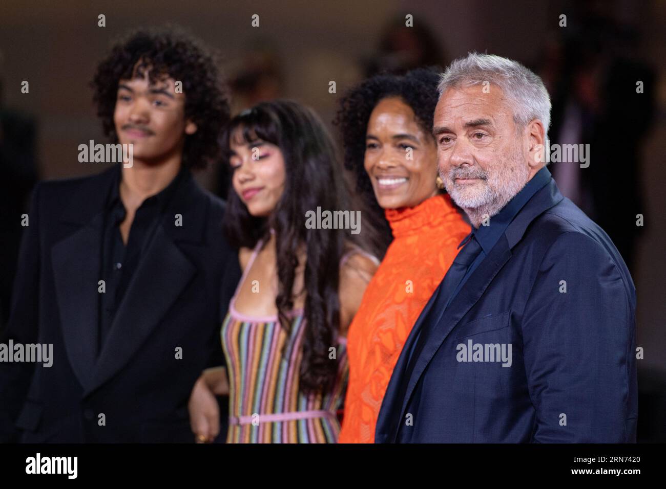 Paris, France. 31st Aug, 2023. Director Luc Besson with his wife ...