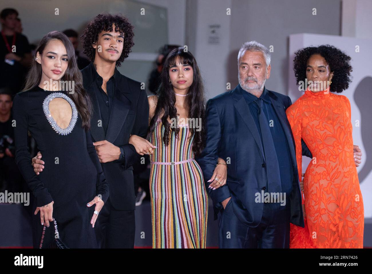 Paris, France. 31st Aug, 2023. Director Luc Besson with his wife ...