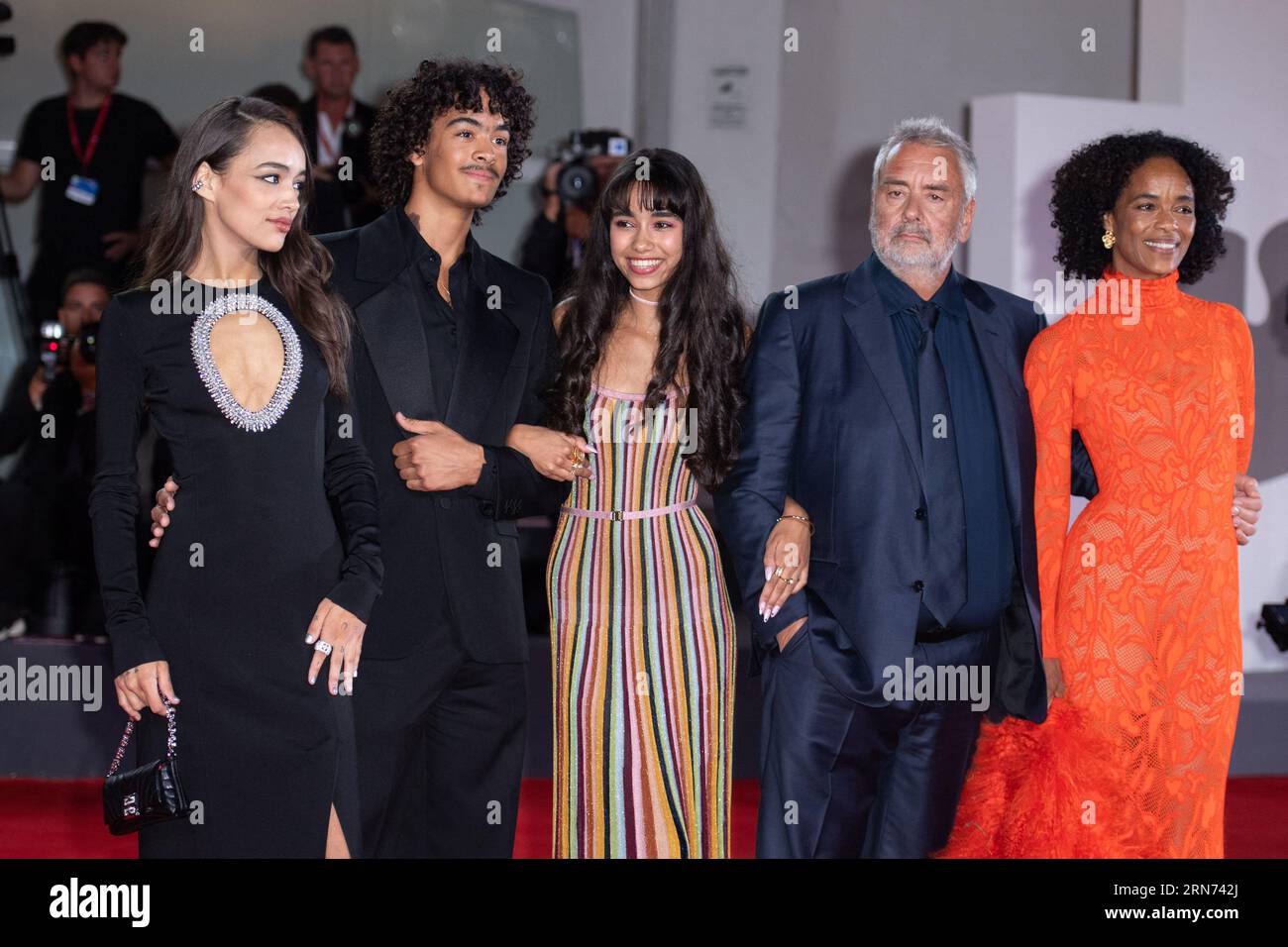 Paris, France. 31st Aug, 2023. Director Luc Besson with his wife ...