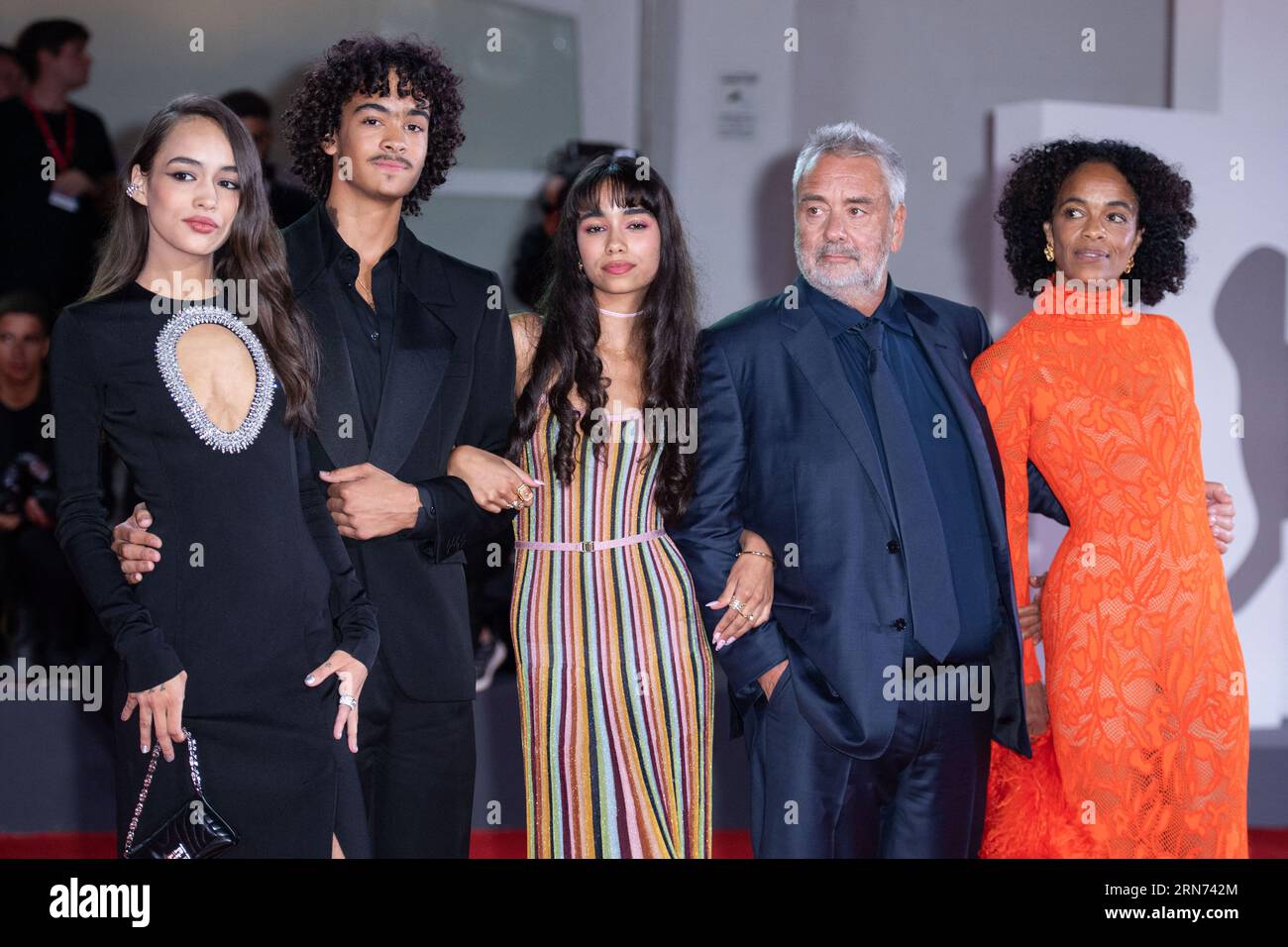 Paris, France. 31st Aug, 2023. Director Luc Besson with his wife ...