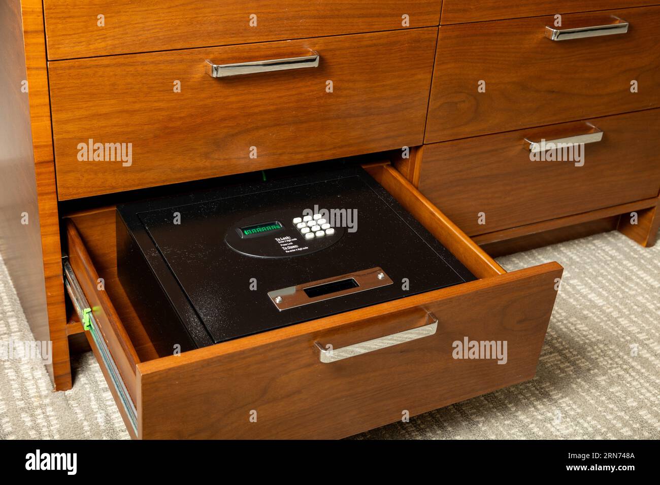 Hotel room same for storing valuables Stock Photo - Alamy