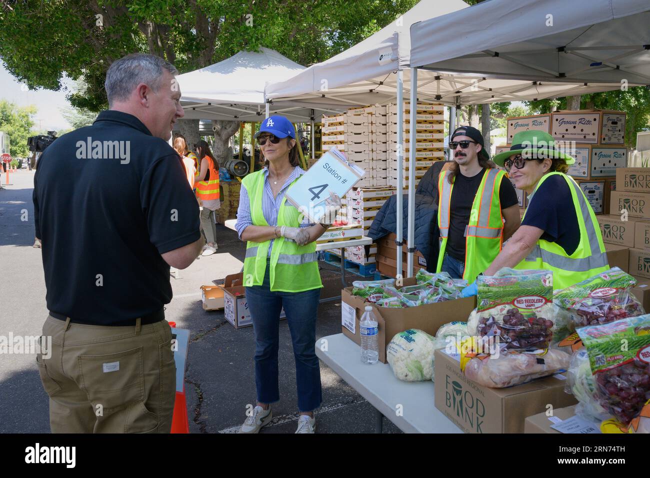 actors and Teamsters Food Drive at the Motion Picture Home Stock Photo ...