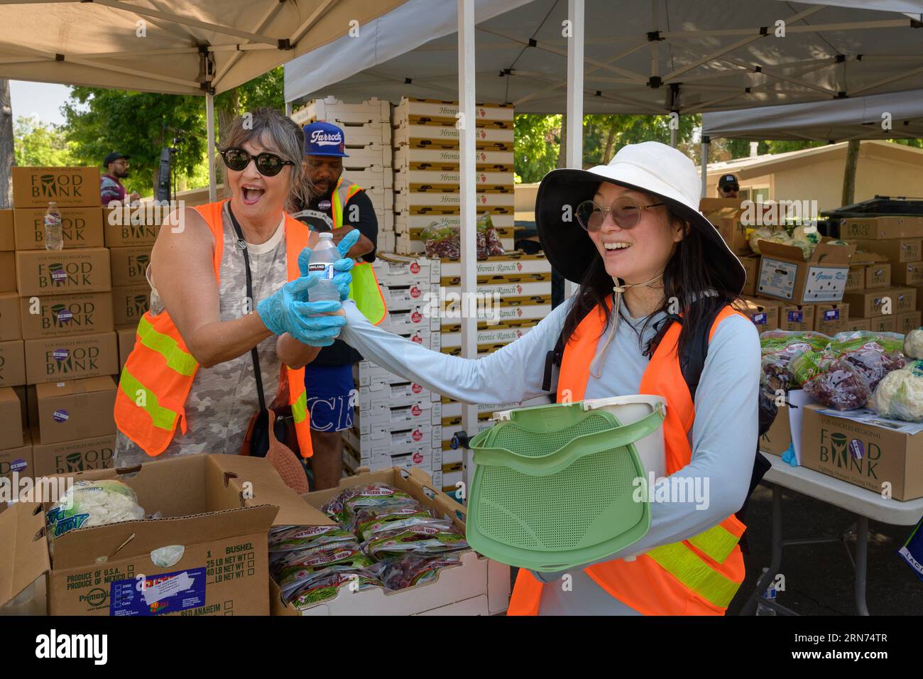 actors and Teamsters Food Drive at the Motion Picture Home Stock Photo ...