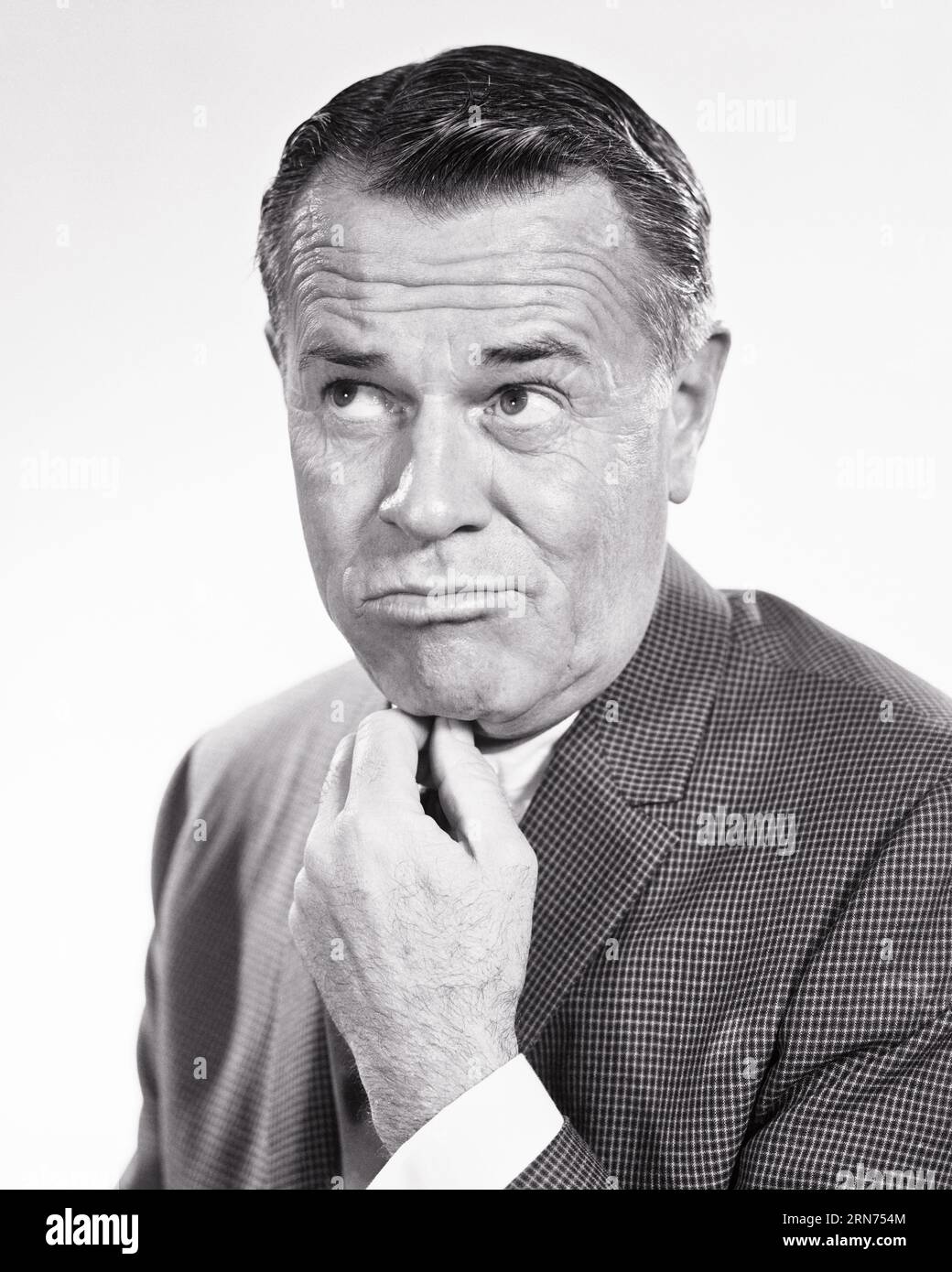 1950s man face hi-res stock photography and images - Alamy