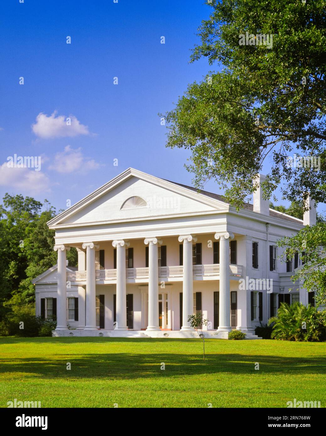 1990s SUGAR CANE PLANTATION HOUSE MADEWOOD PLANTATION BUILT 1846 GREEK REVIVAL STYLE ...
