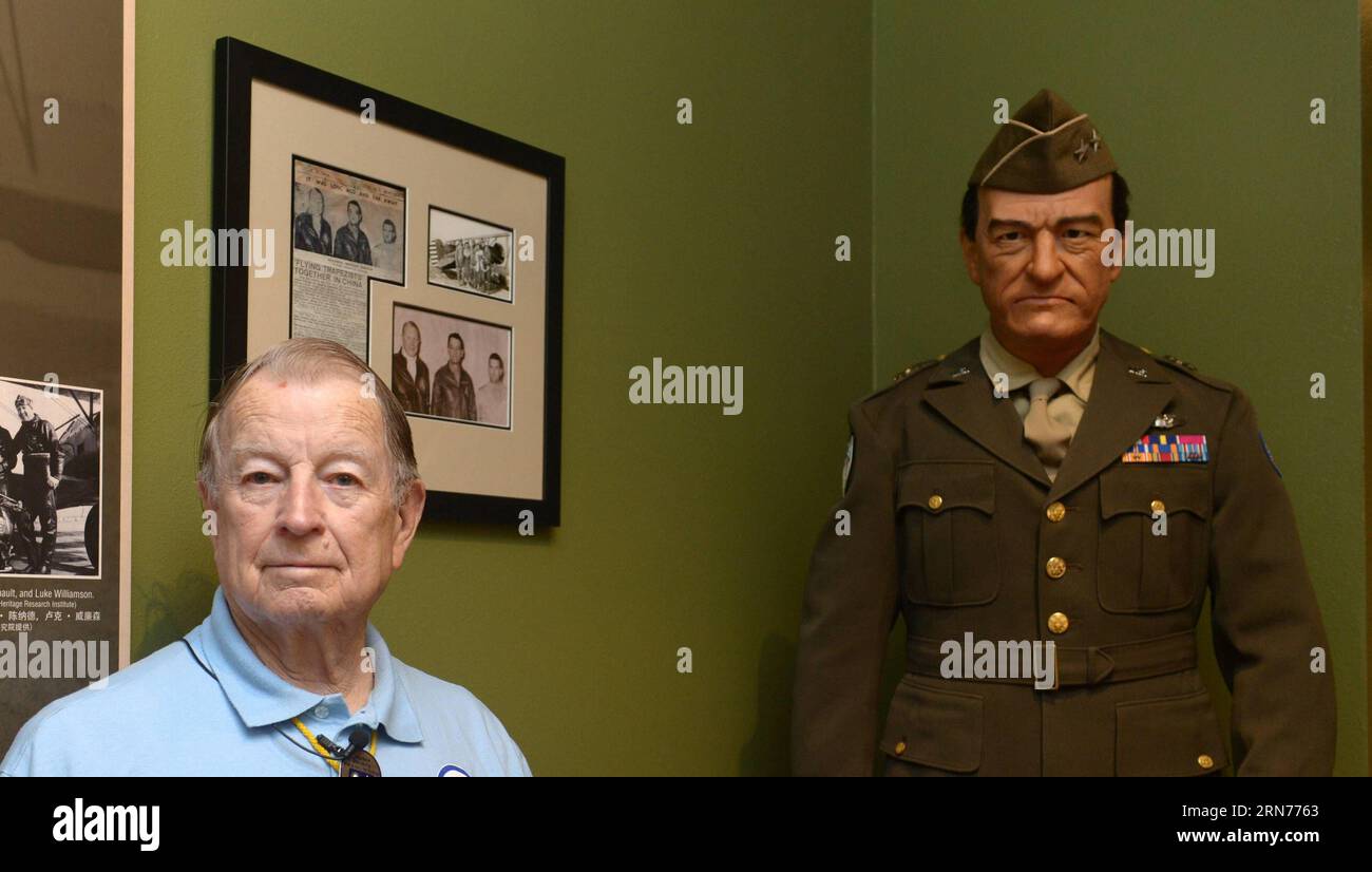 (150821) -- MONROE, Aug. 21, 2015 -- Flying Tigers veteran J.V. Vinyard ...