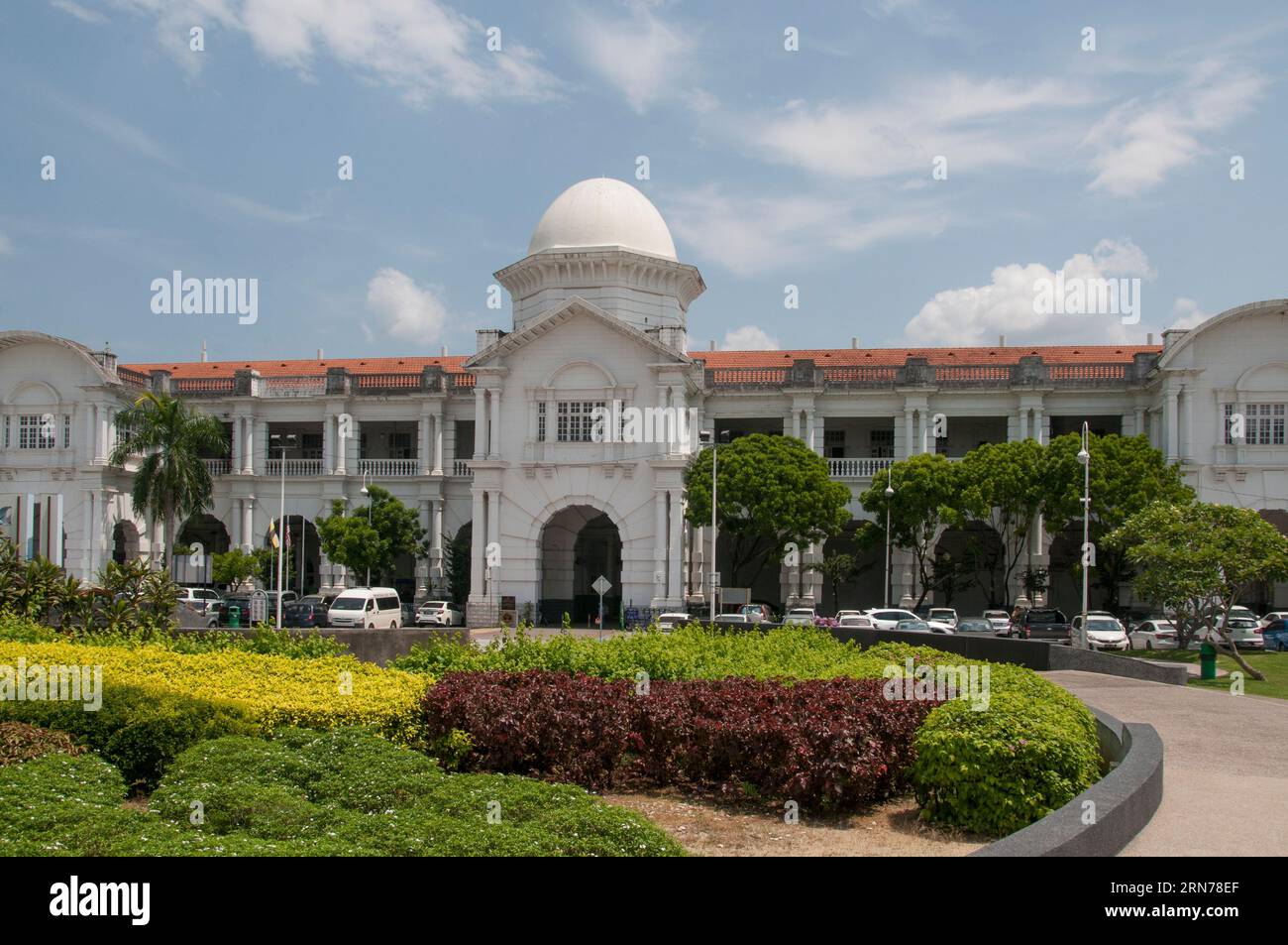Monumental railway station buildings at Ipoh, Perak, Malaysia, designed ...