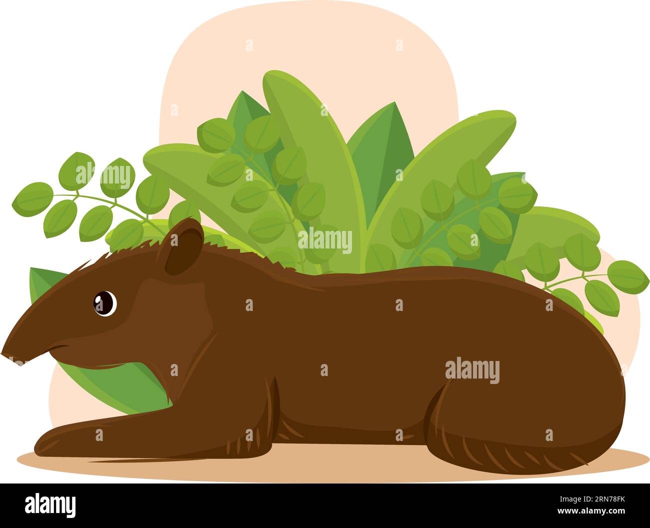 Isolated colored cute capibara animal Vector Stock Vector Image & Art ...