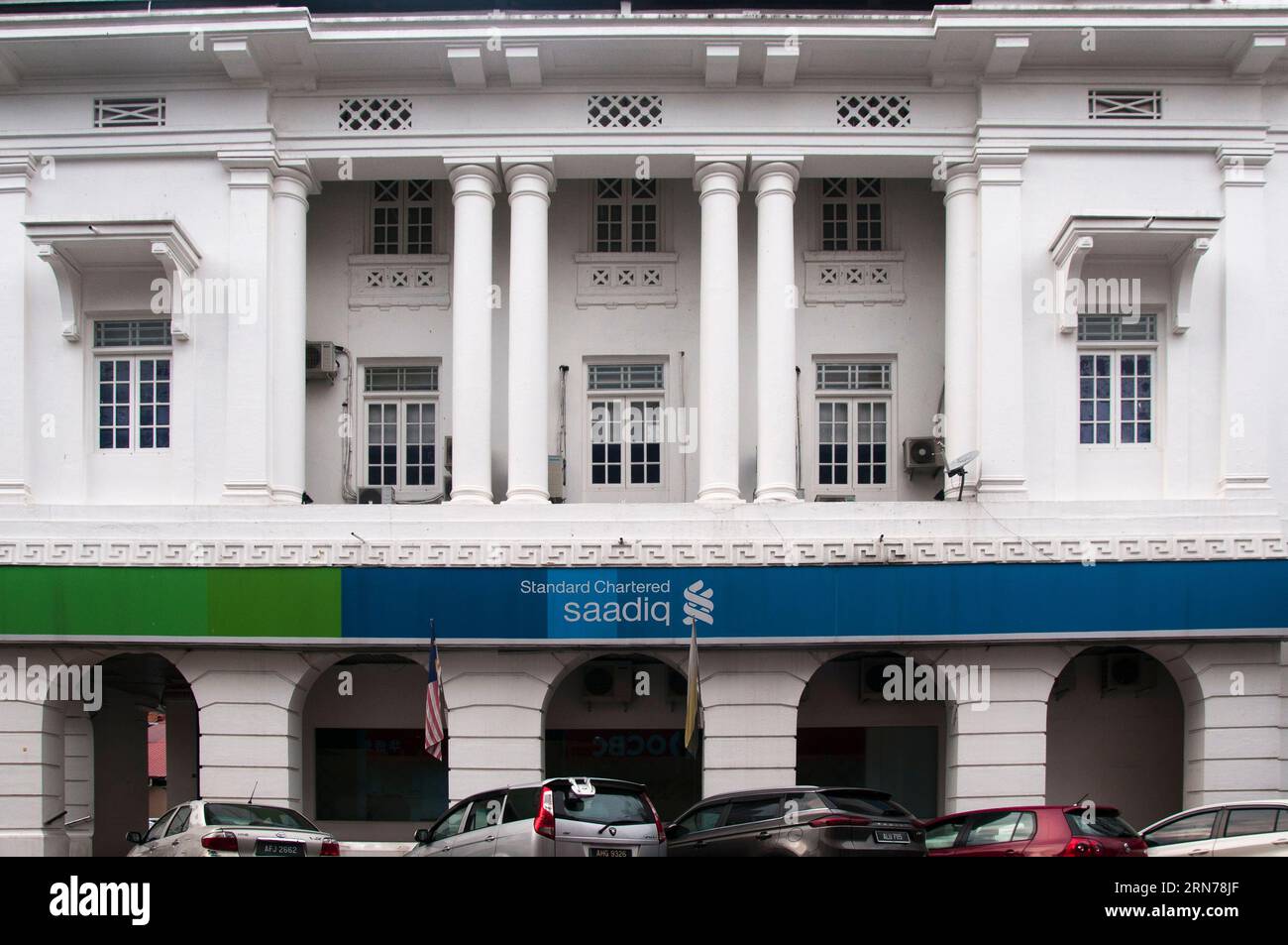 Colonial-era commercial buildings in Ipoh, Perak State, Malaysia Stock ...