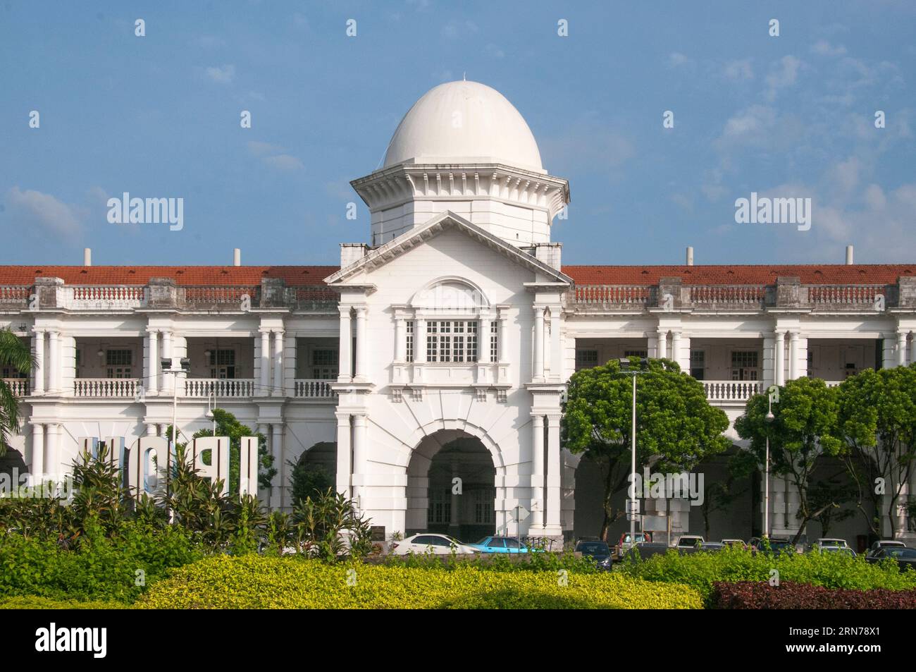 Monumental railway station buildings at Ipoh, Perak, Malaysia, designed ...