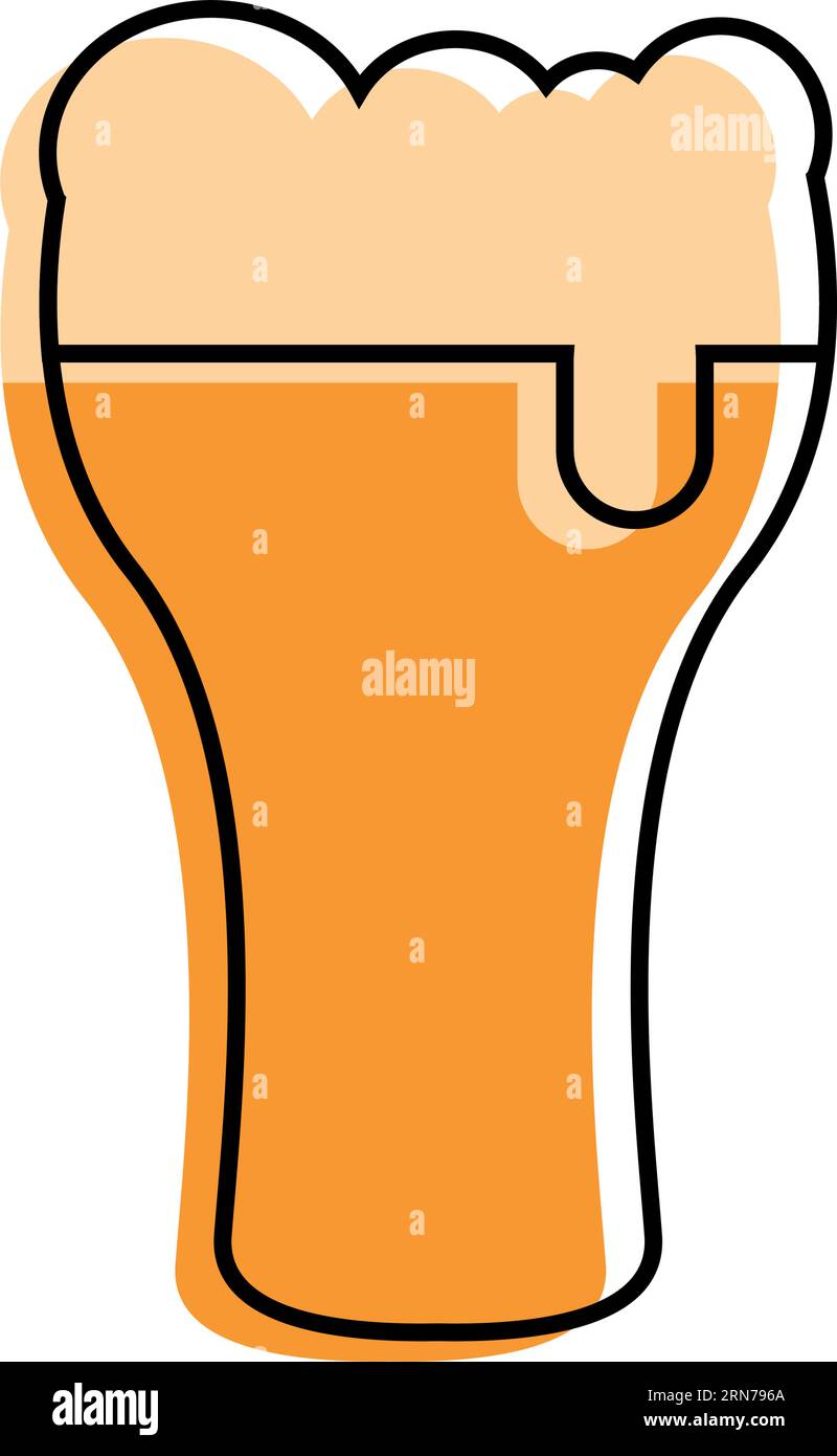 Isolated colored sketch of a beer icon Vector Stock Vector Image & Art ...