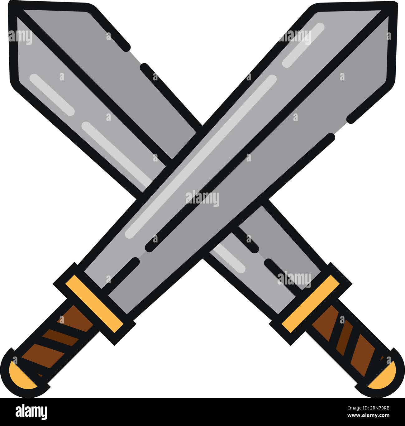 Isolated colored sword Gaming icon Vector Stock Vector Image & Art - Alamy