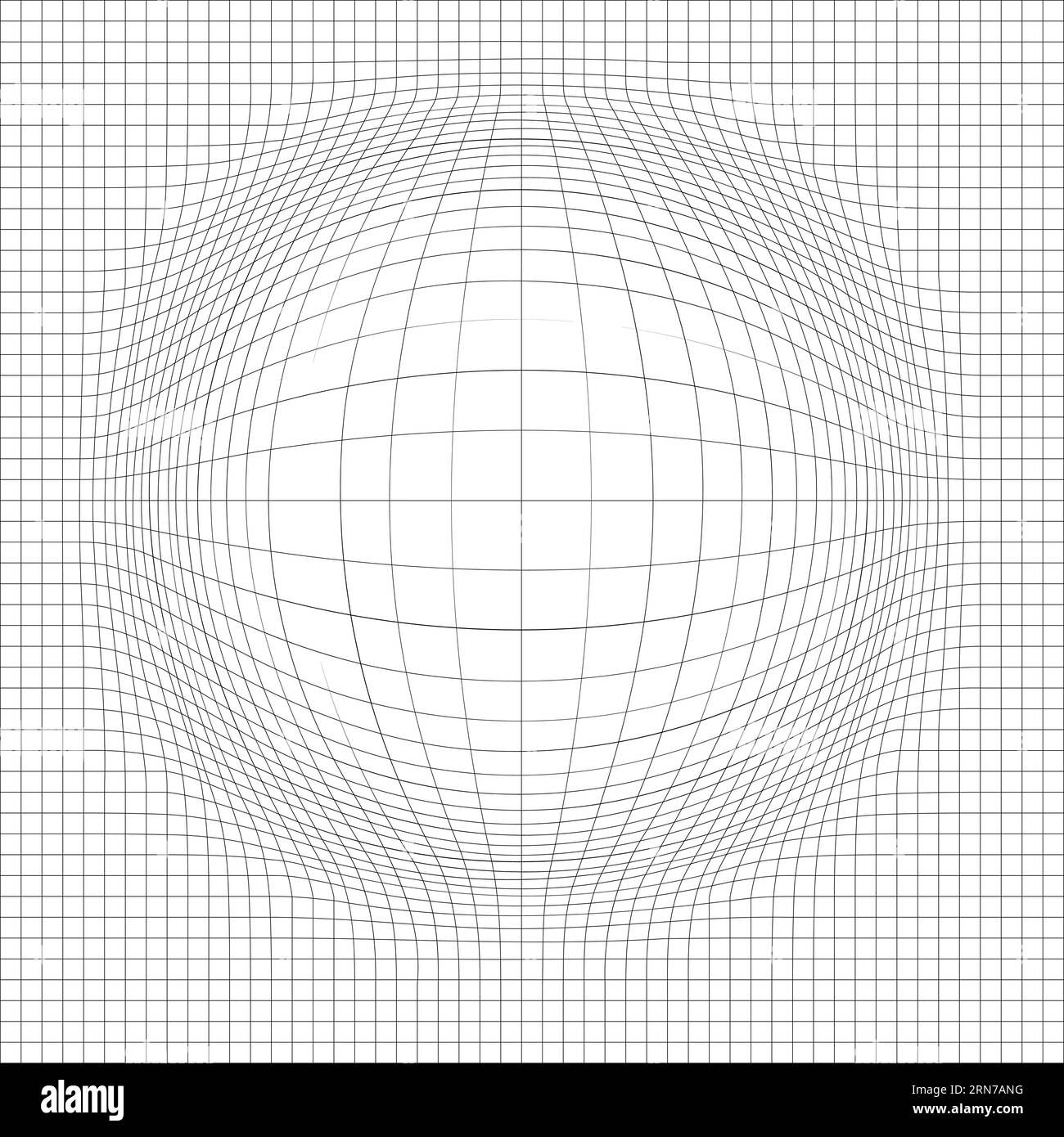 Abstract 3D wireframe. Circle wave on grid. Futuristic design element ...