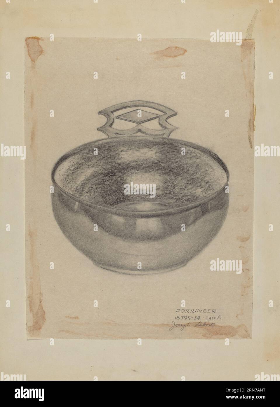 Silver Porringer 1935/1942 by Joseph Leboit Stock Photo - Alamy