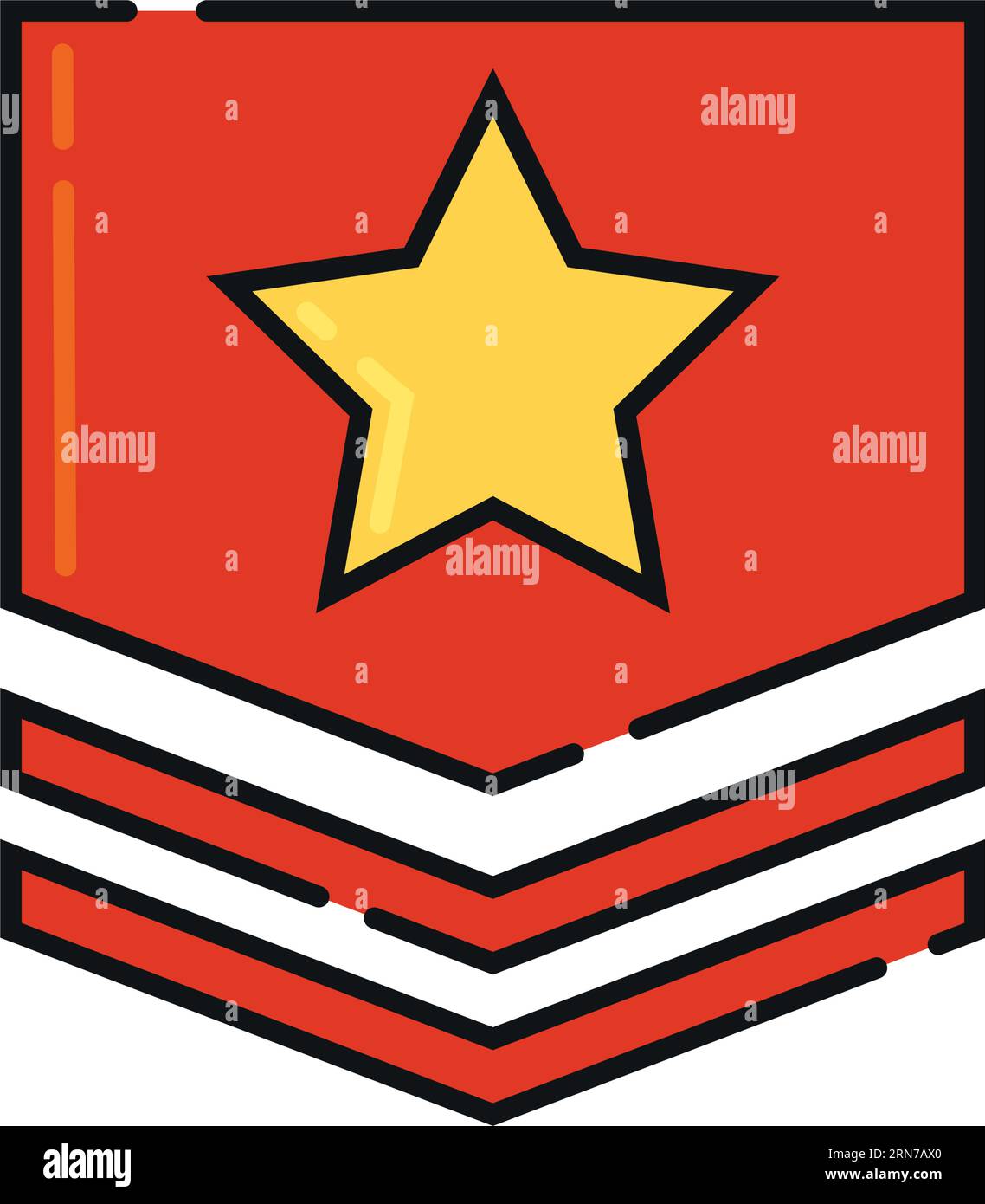 Isolated colored banner emblem Gaming icon Vector Stock Vector Image ...