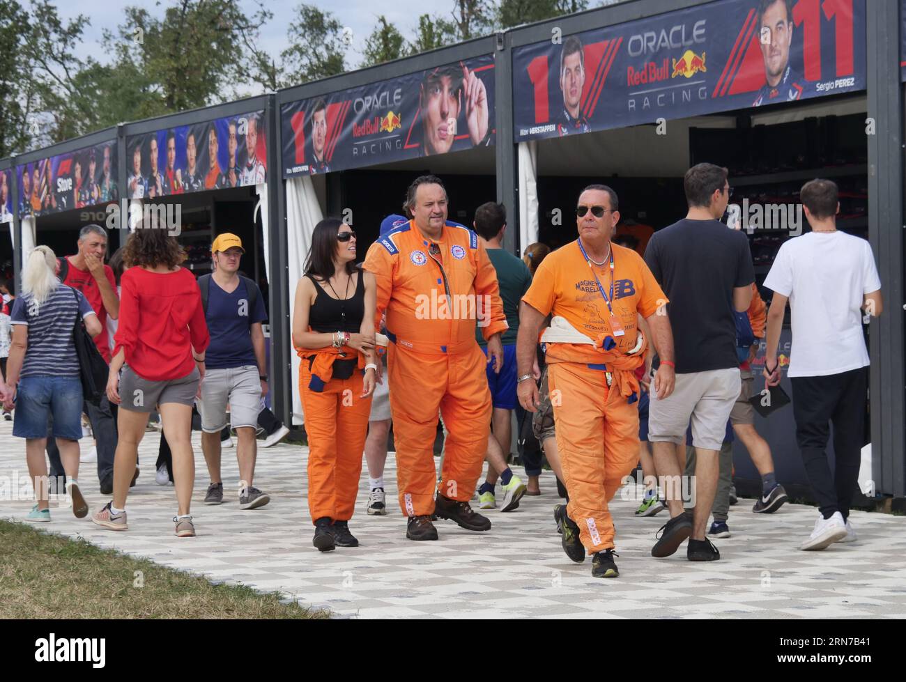 Monza, . 31st Aug, 2023. Fanzone Monza 2023 circuit with Pit Stop tests ...