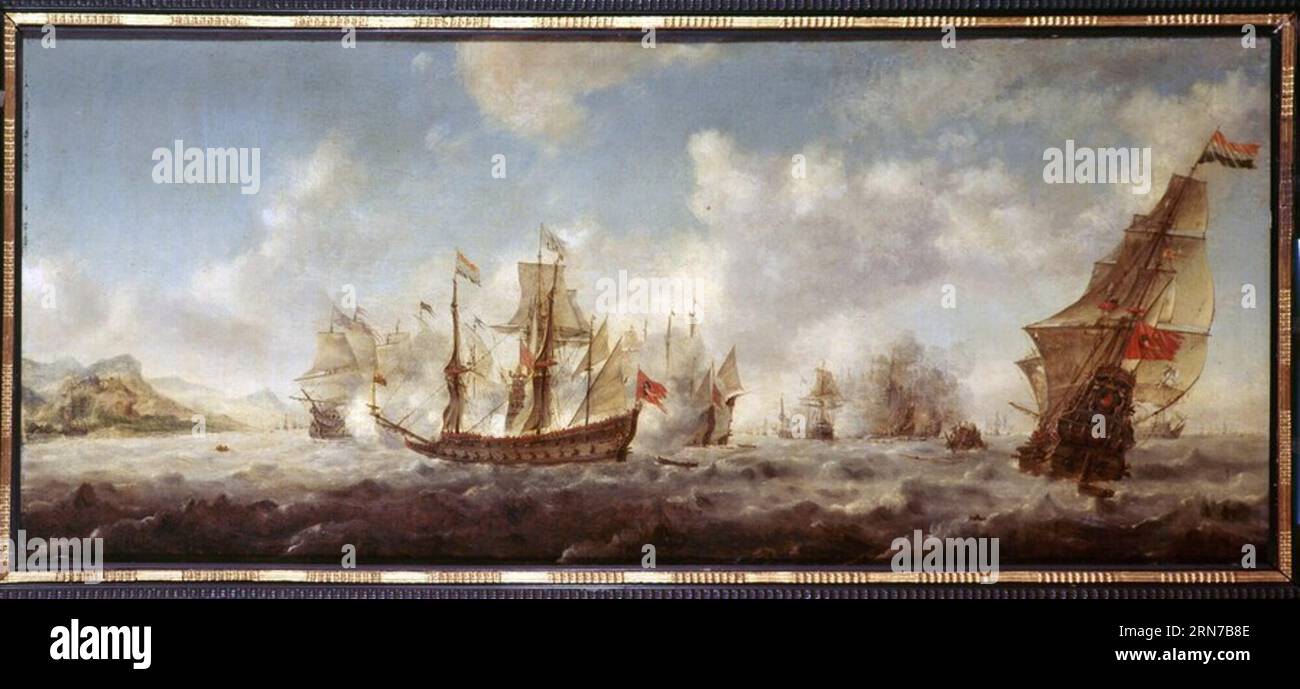 De Zeeslag bij Duins, 21 oktober 1639 1639 by Hendrick van Anthonissen ...