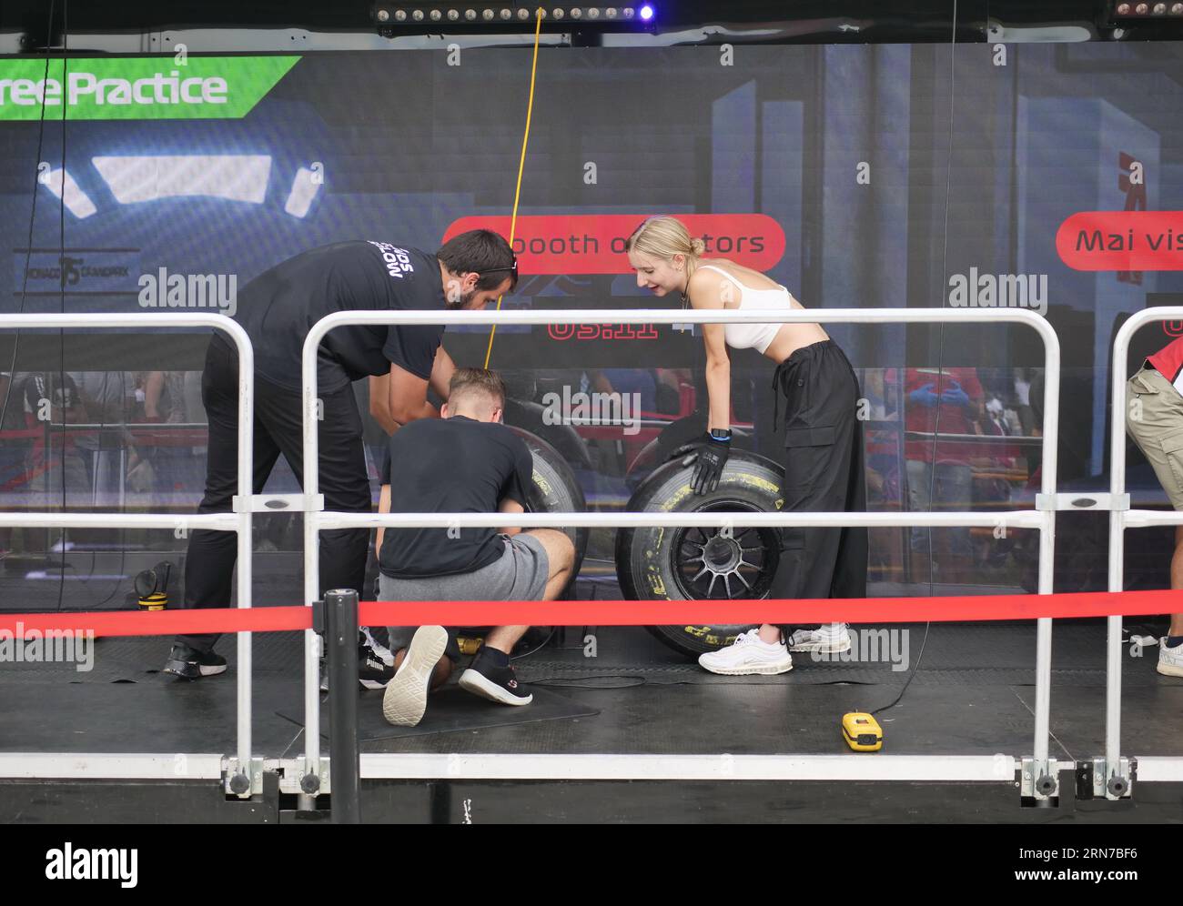 Monza, . 31st Aug, 2023. Fanzone Monza circuit 2023 with Pit Stop tests ...