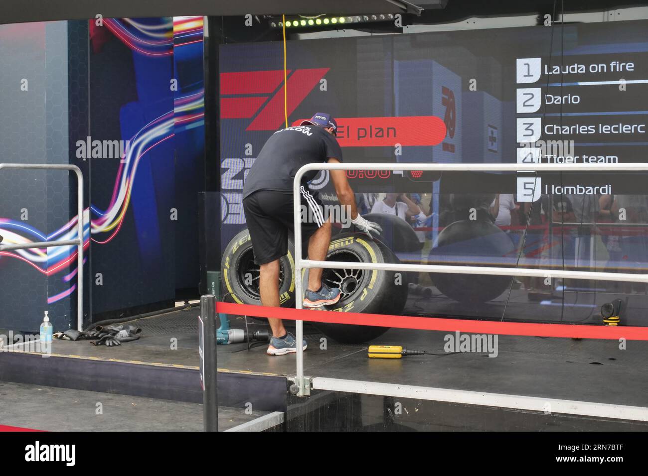Monza, . 31st Aug, 2023. Fanzone Monza circuit 2023 with Pit Stop tests ...