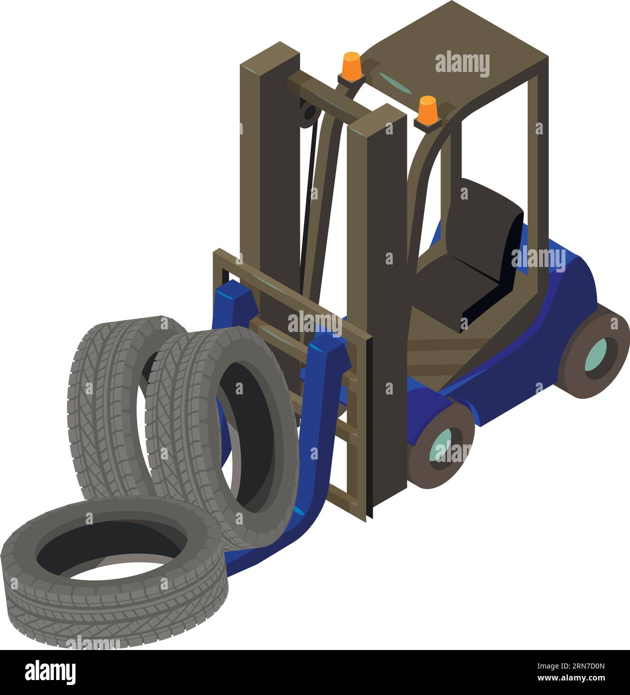 Warehousing equipment icon isometric vector. Automat loader delivers ...