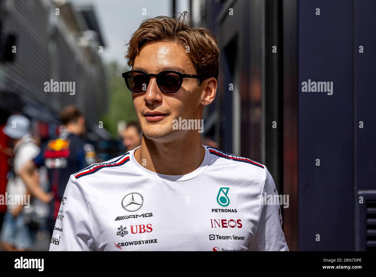 Monza, Italy, August 31, Lewis Hamilton, from the United Kingdom ...