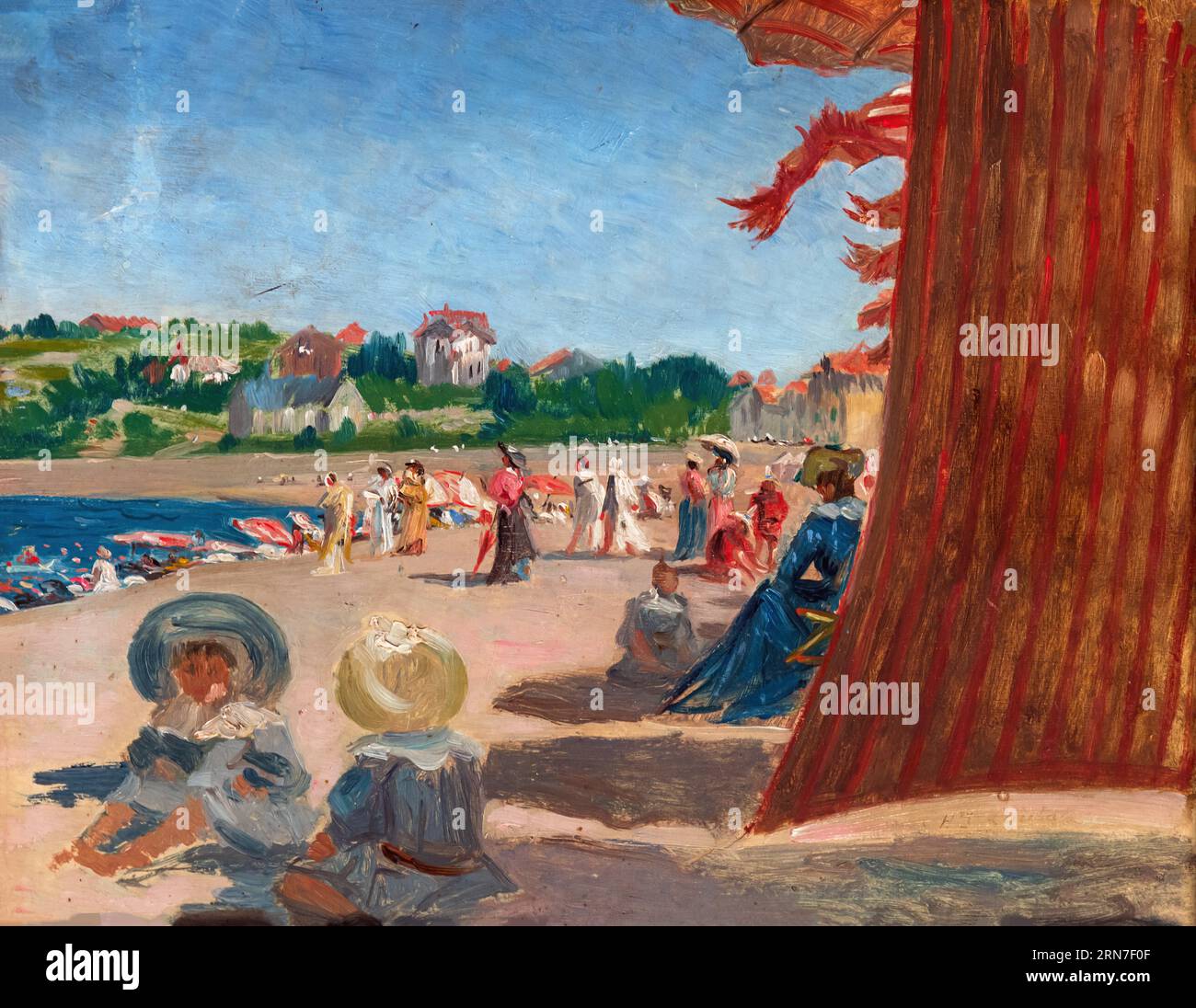 La Famille Loubat à Saint-Jean-de-Luz circa 1904 by Henri Loubat Stock ...