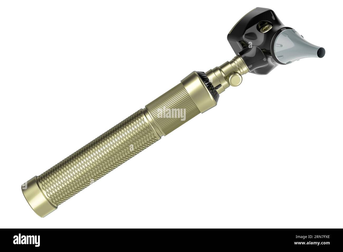 Otoscope, auriscope. 3D rendering isolated on white background Stock ...