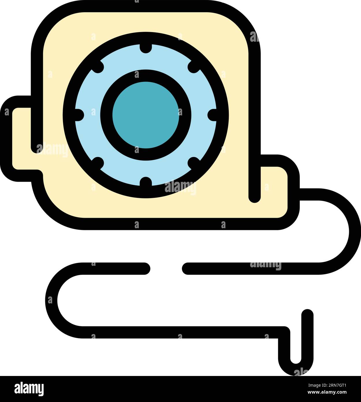 Measurement tape icon outline vector. Home design. Interior service ...