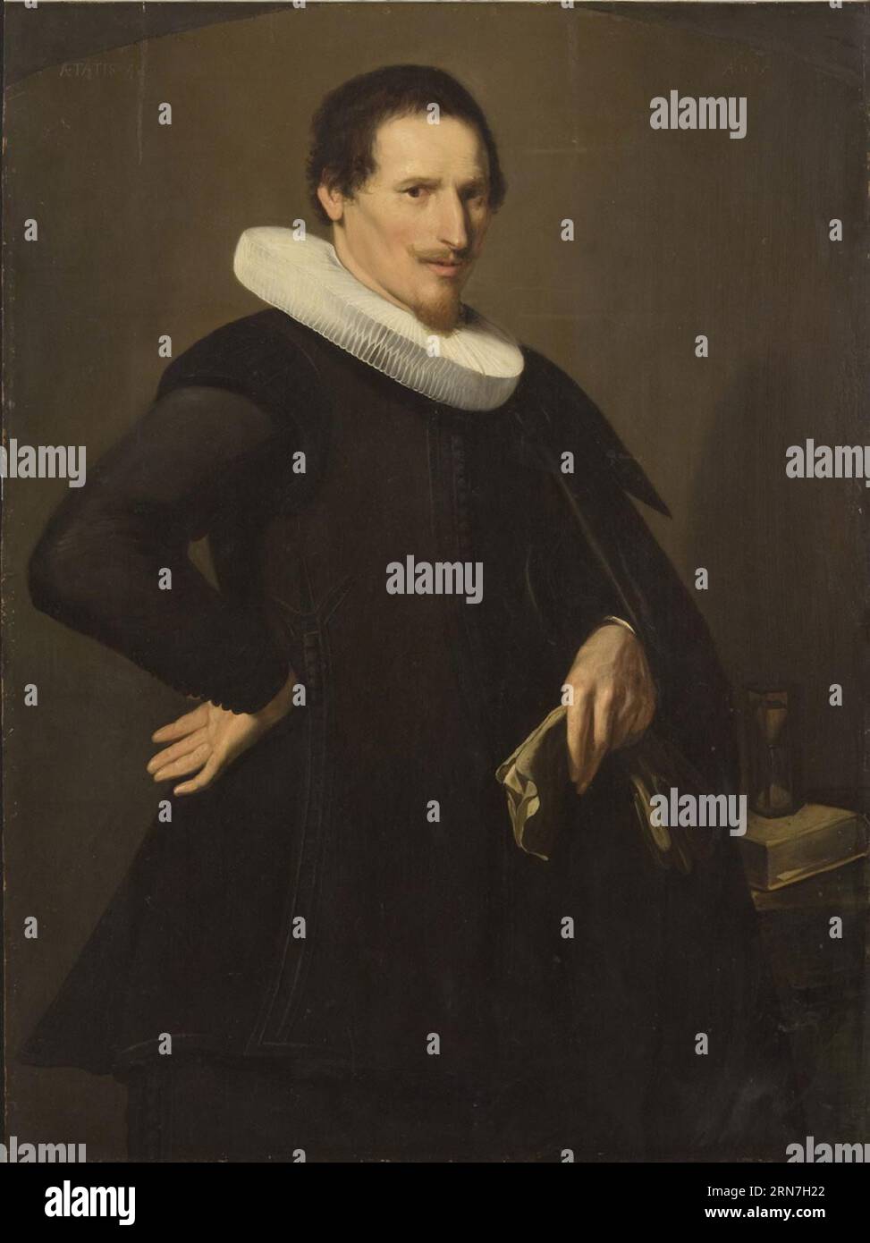 Portrait of Pieter de la Court 1635 by Pieter Dubordieu Stock Photo - Alamy