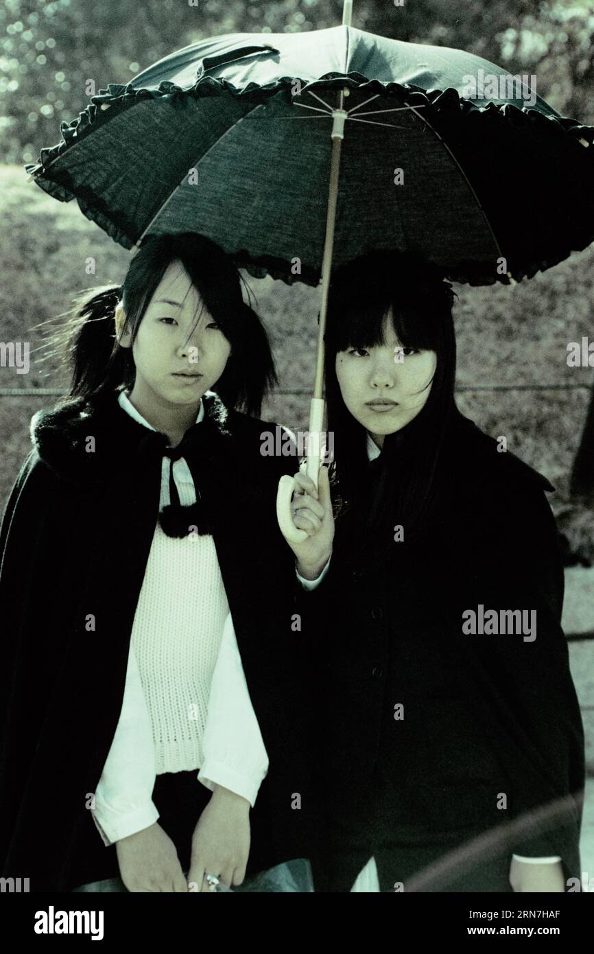 Stunning portrait featuring Harajuku girls in Tokyo city Stock Photo ...