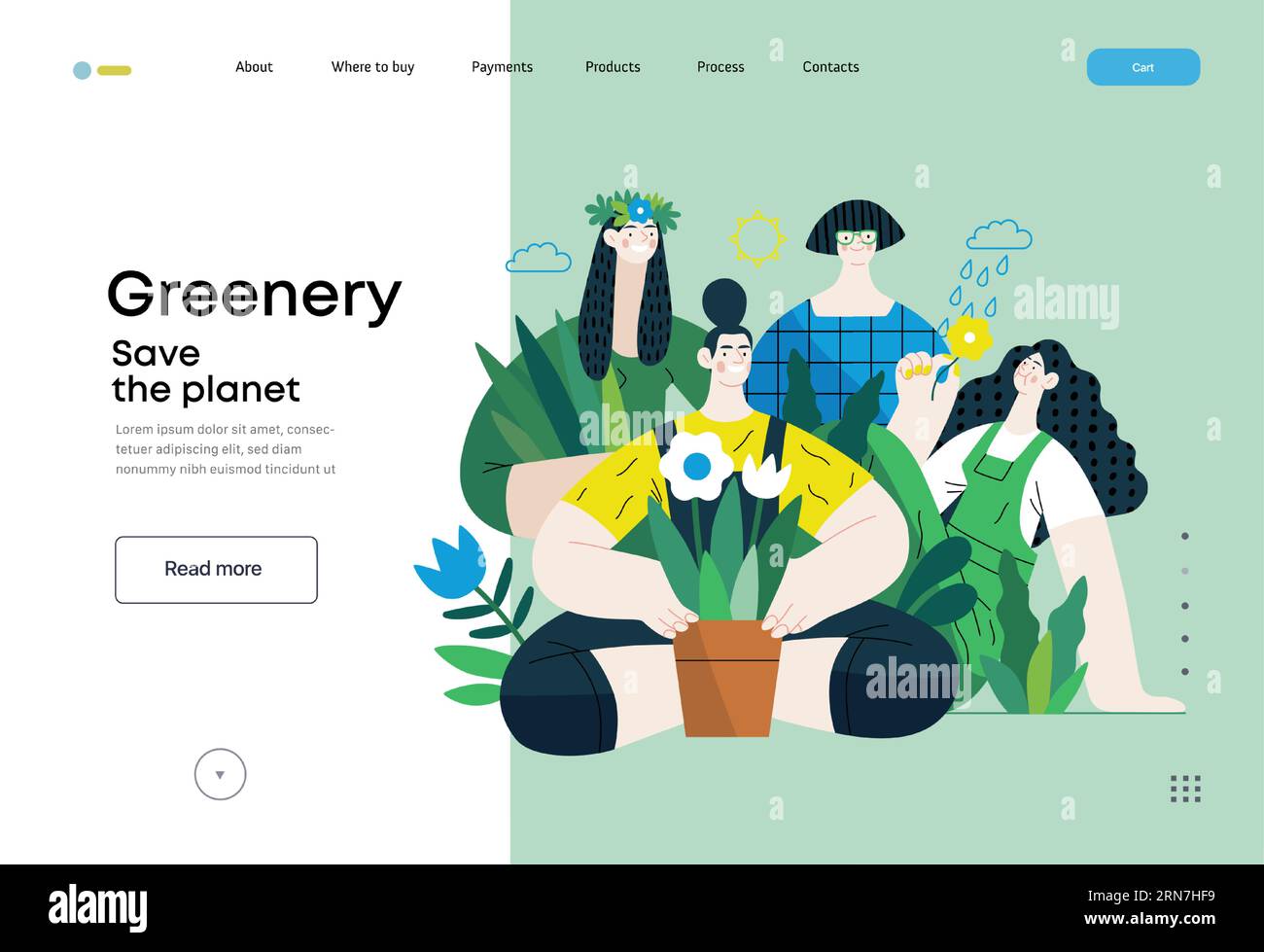 Interaction of flowers Stock Vector Images - Alamy