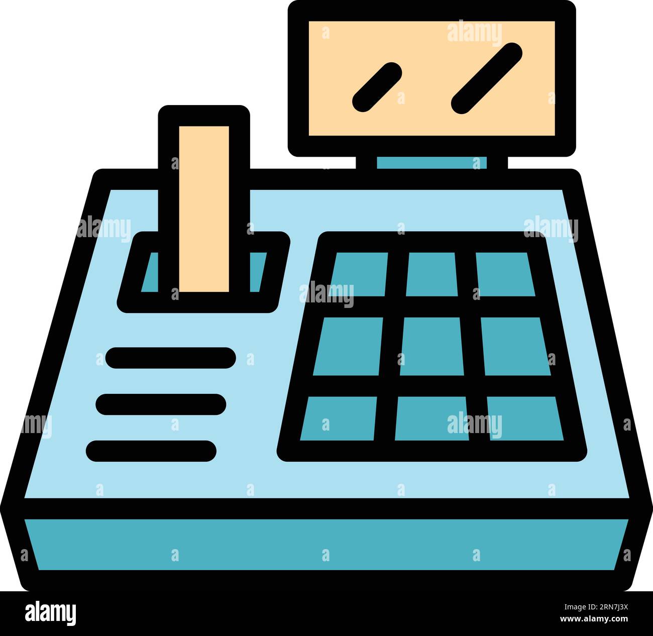 Automatic till machine Stock Vector Images - Alamy