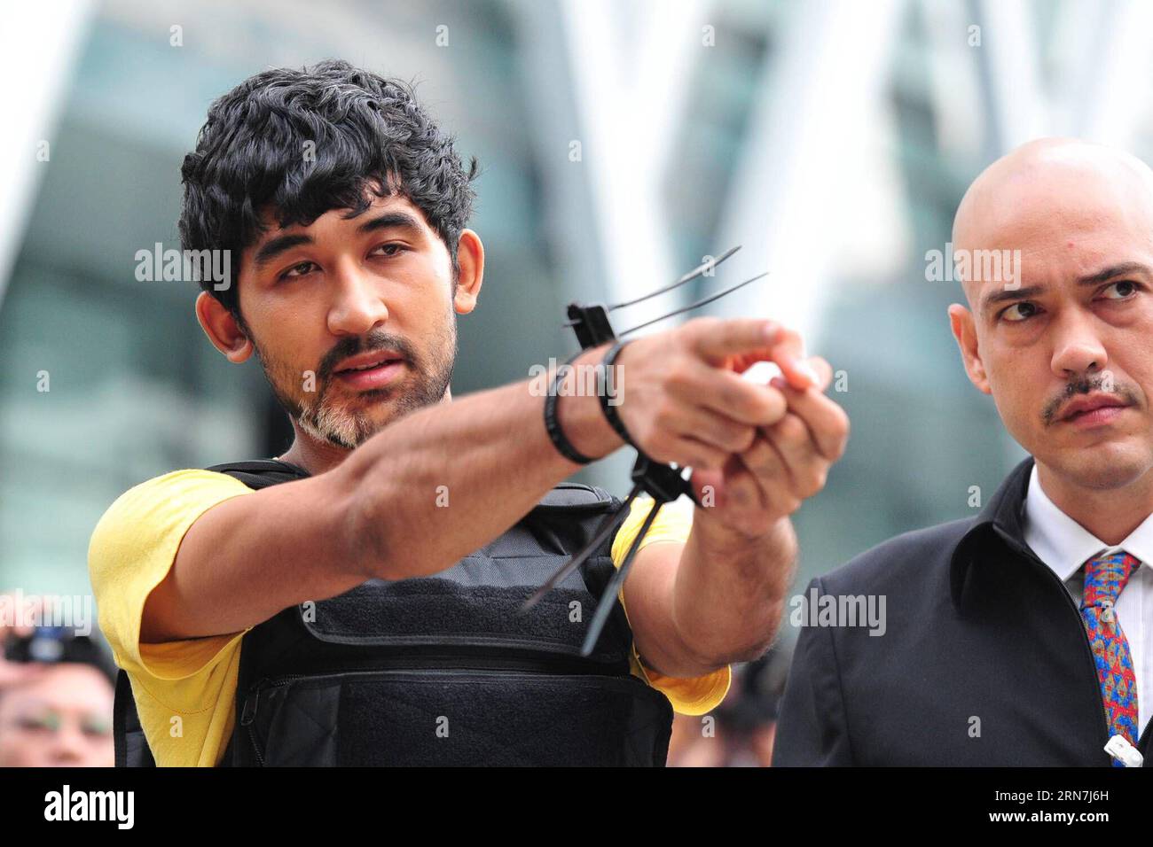 (150909) -- BANGKOK, Sept. 9, 2015 -- Yusufu Mieraili, one of the ...