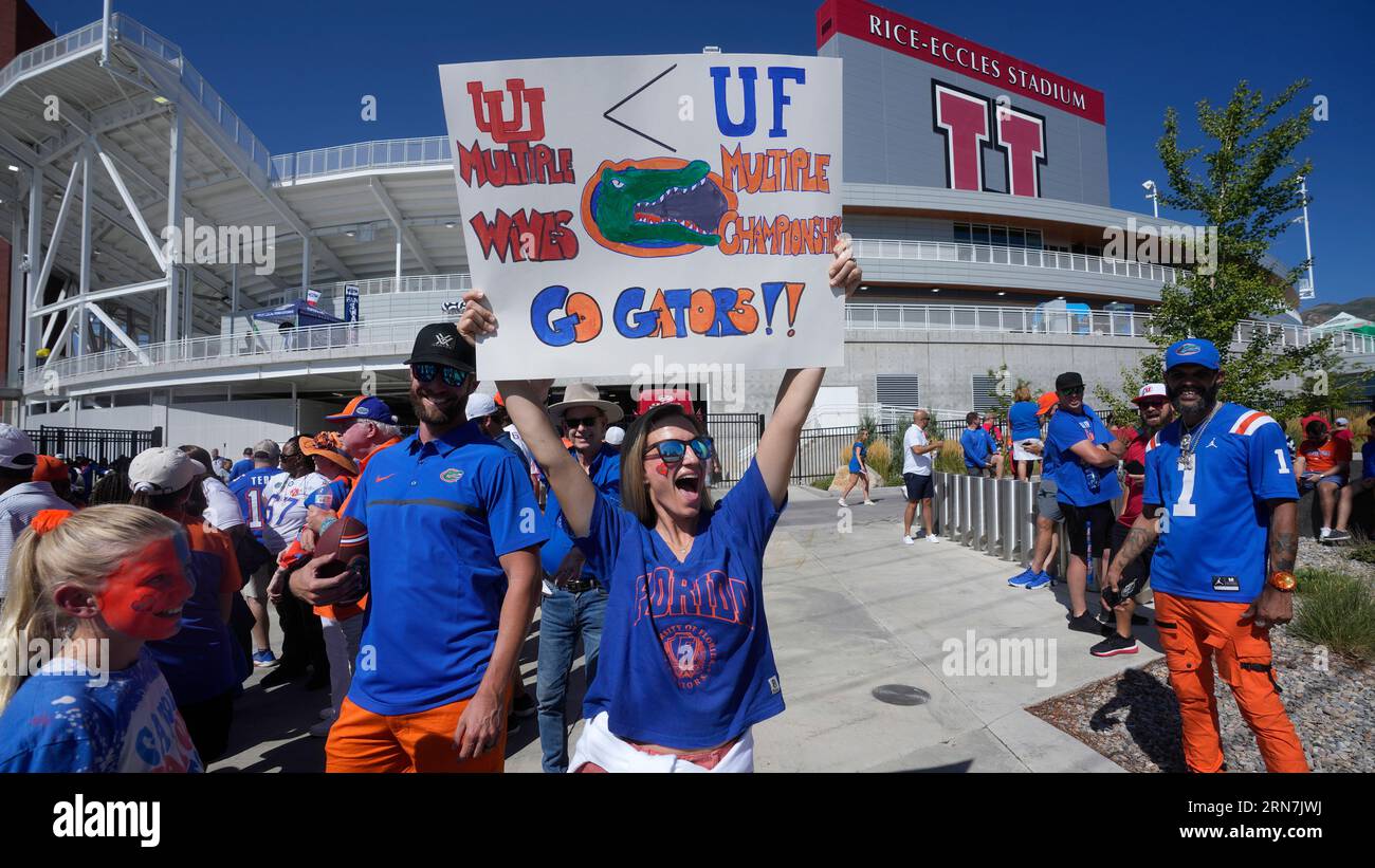 Florida fans show their support before the team's NCAA college football ...