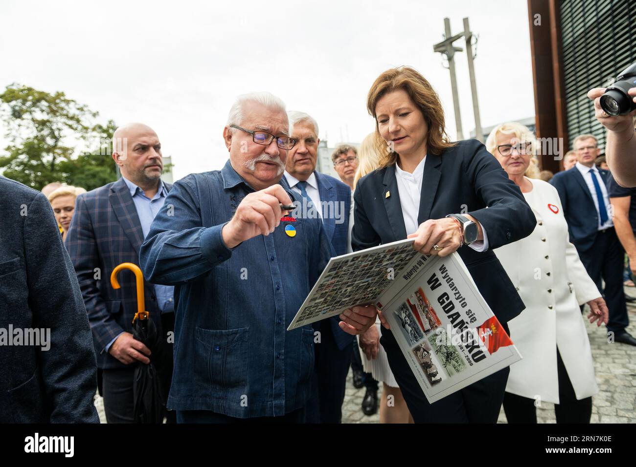 Gdansk, Poland. 31st Aug, 2023. Lech Walesa seen during 43rd ...