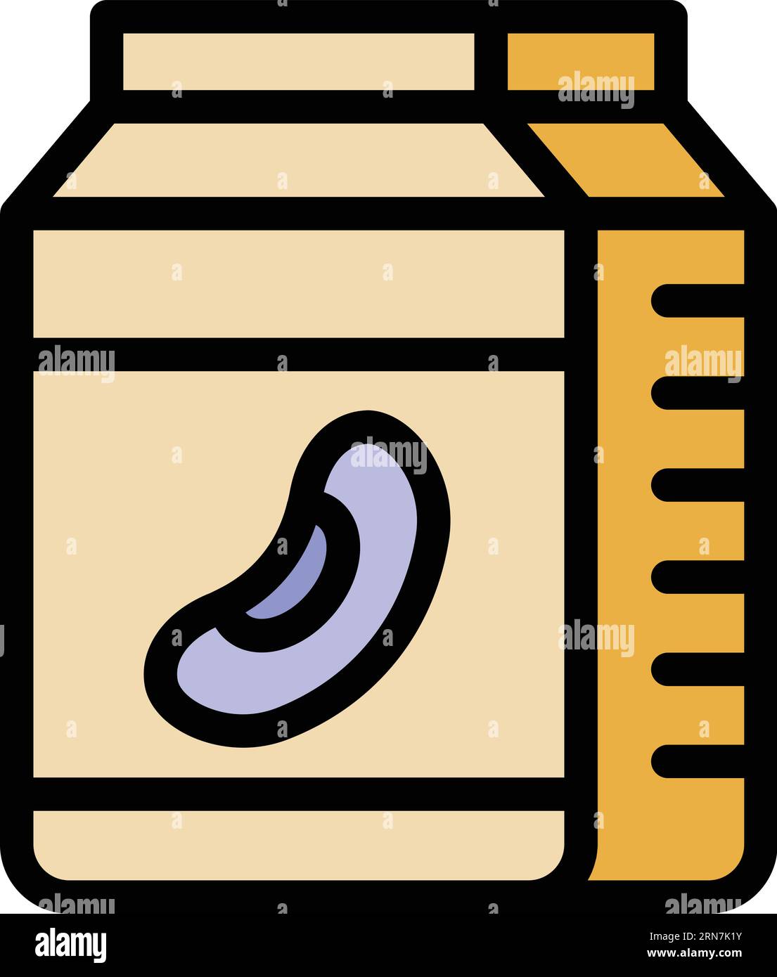 Bean milk icon outline vector. Soy food. Vegetable oil color flat Stock Vector Image & Art - Alamy