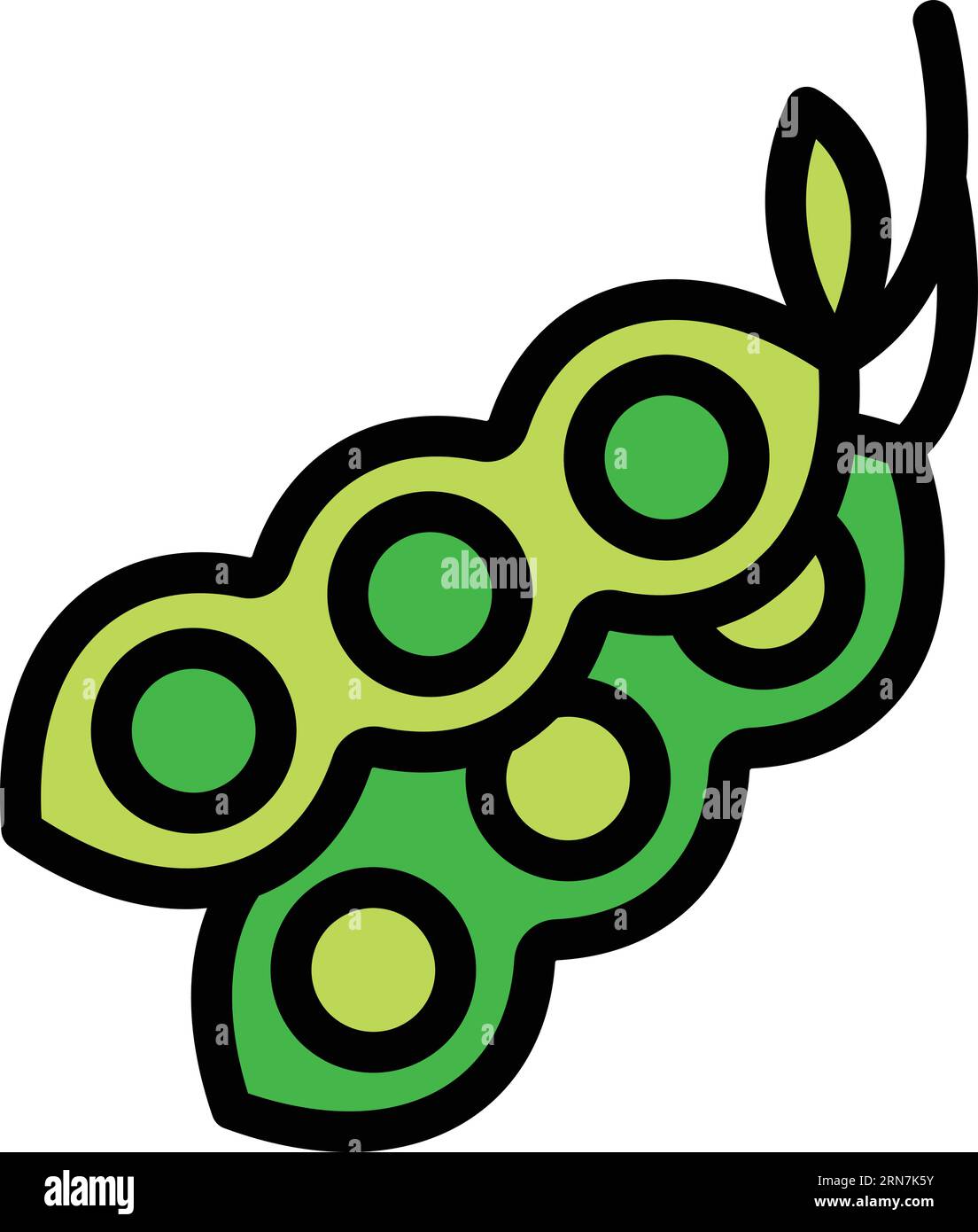 Plant soy icon outline vector. Food soya. Bean miso color flat Stock Vector Image & Art - Alamy