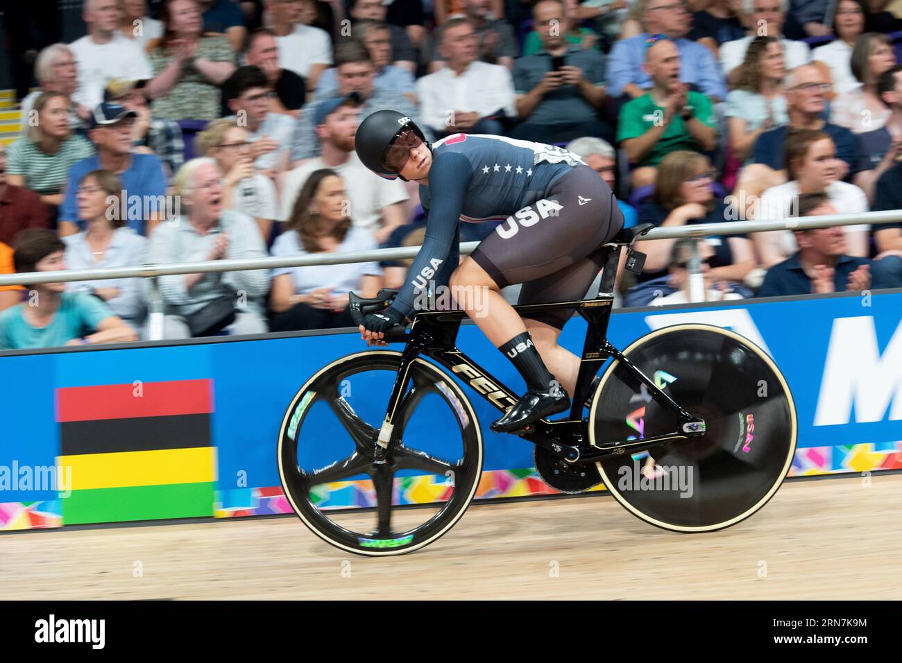 Jennifer Valente of the USA during her winning ride in the women's ...