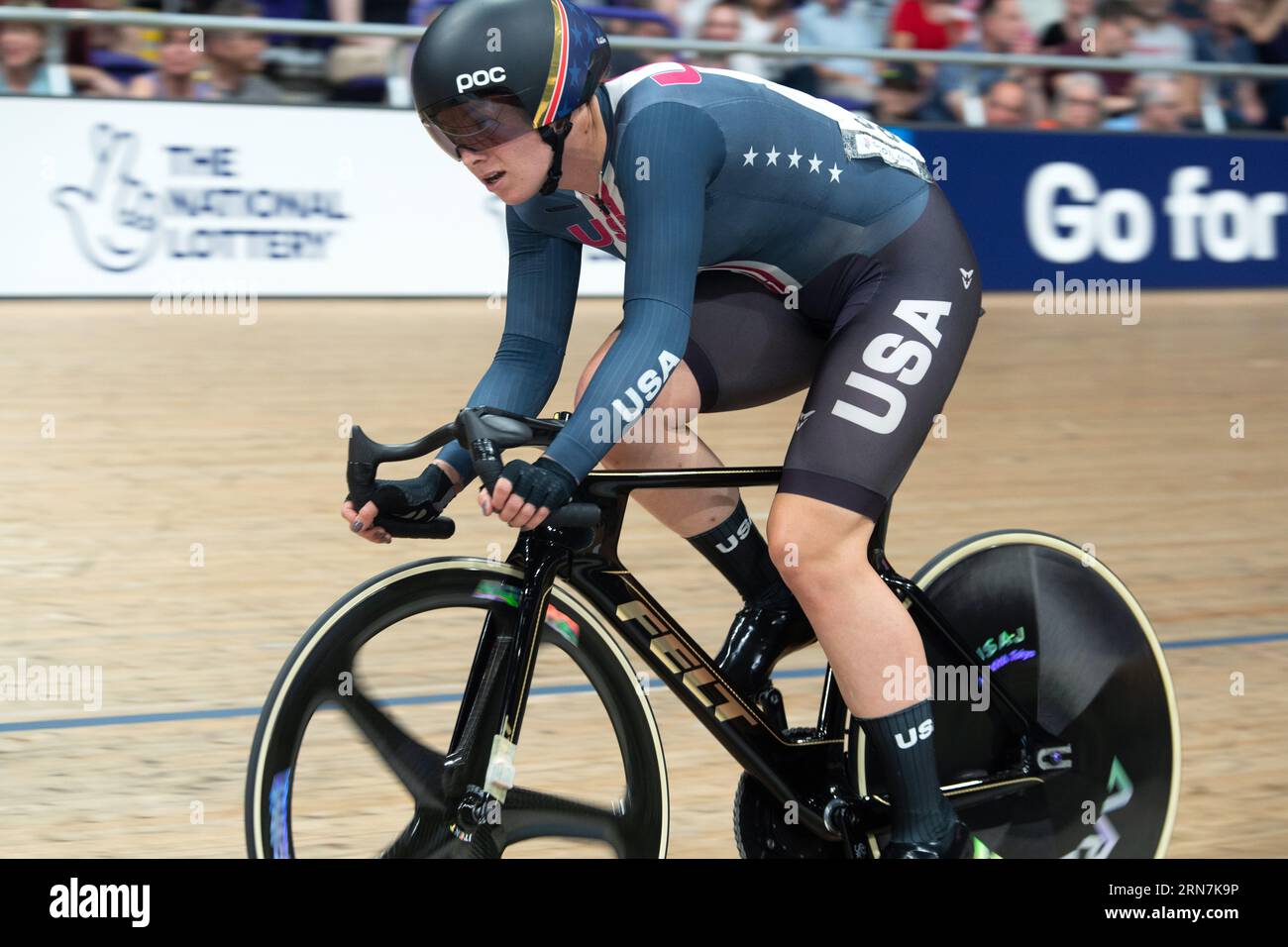 Jennifer Valente of the USA during her winning ride in the women's ...