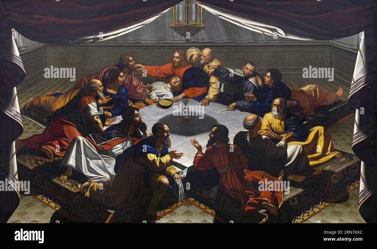 La Cène 17th century by Gerard Douffet Stock Photo - Alamy