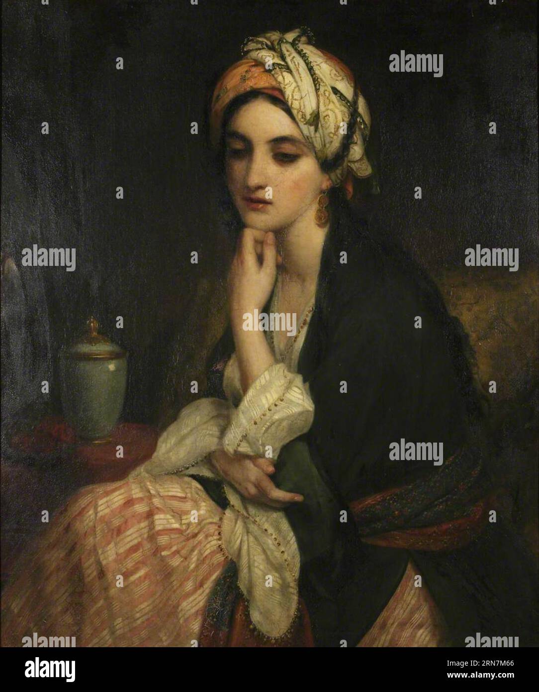Lady in Persian Dress between circa 1840 and circa 1850 by Frederick ...