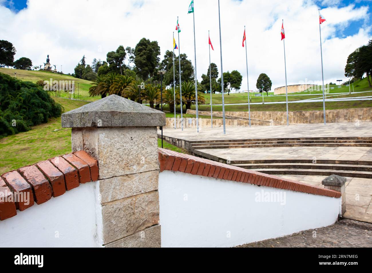 The famous historic Bridge of Boyaca in Colombia. The Colombian ...