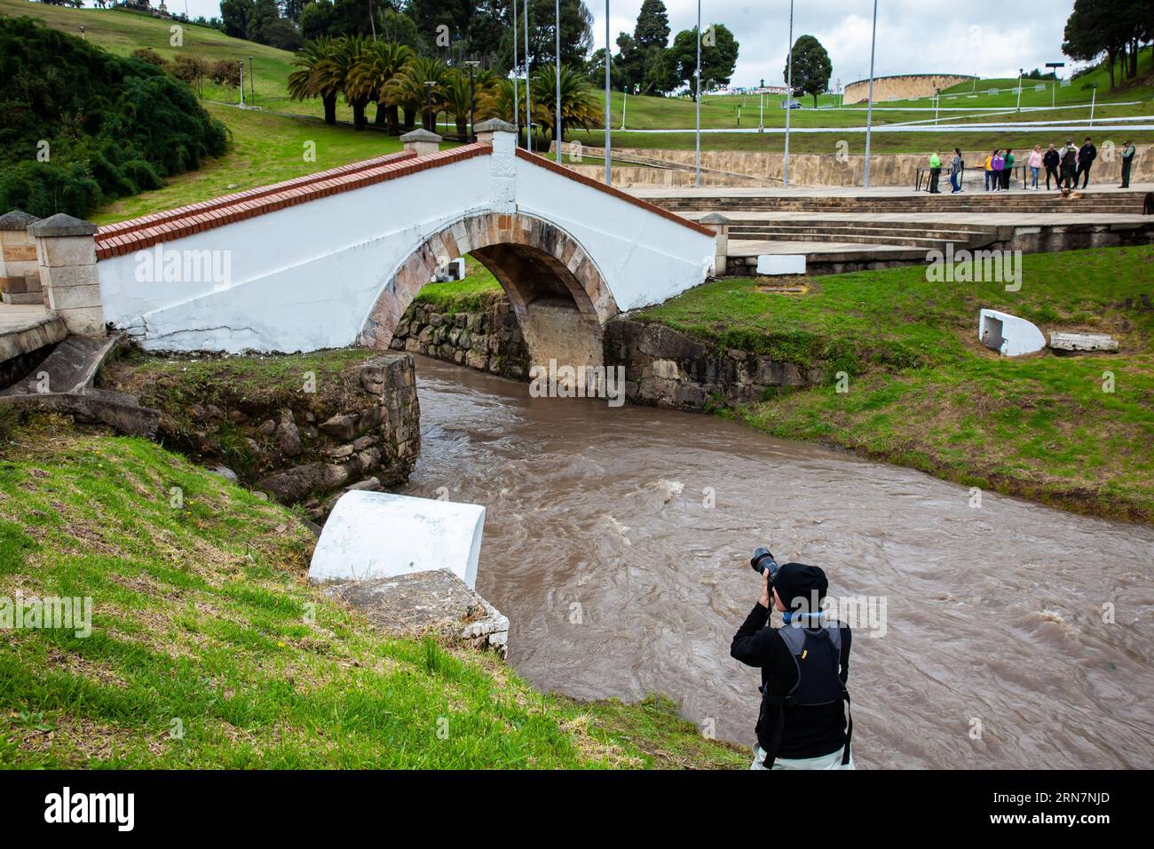 The famous historic Bridge of Boyaca in Colombia. The Colombian ...