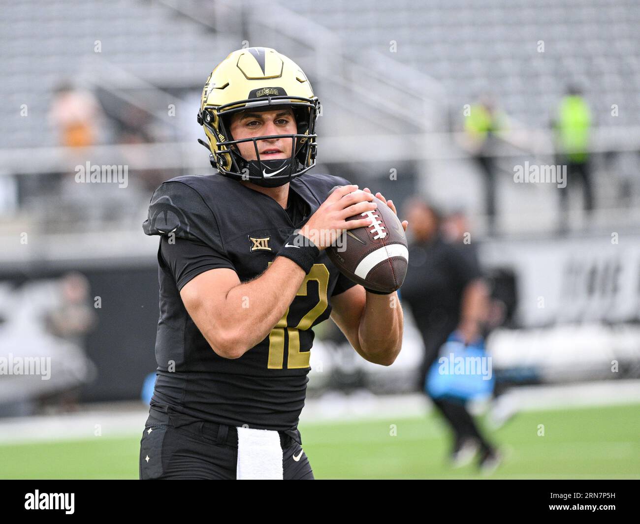 August 31, 2023: UCF quarterback Dylan Rizk (12) during warmups NCAA ...